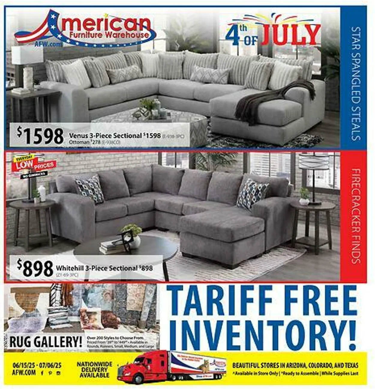 American Furniture Warehouse Weekly Ads - 2026/01/18 to 2026/02/01 - Page 1